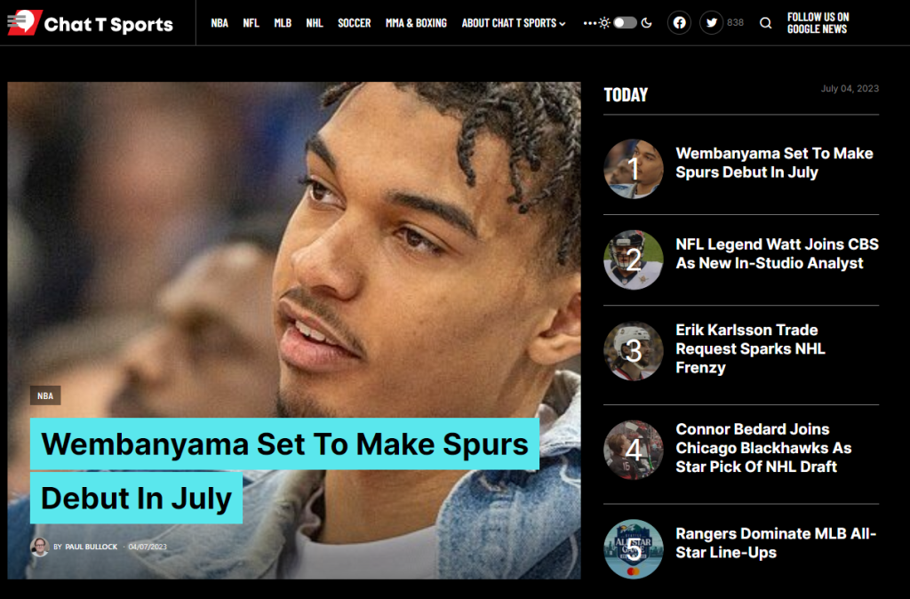 Discover Chat T Sports: Your Ultimate Destination for Extensive Sports ...