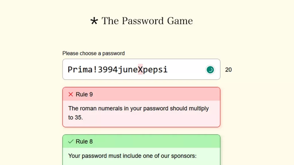 Roman Numerals That Multiply To 35 Password Game News Anyway